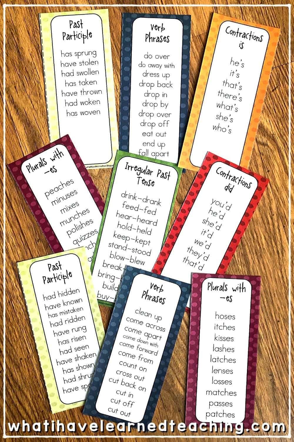 Fluency Strips for English Learners