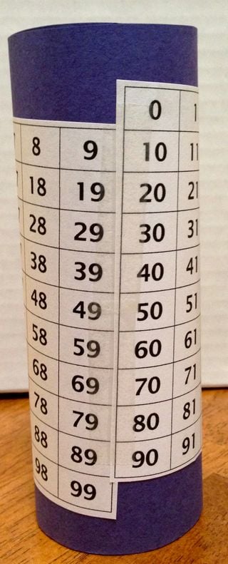 Free 0-99 Circular Number Chart