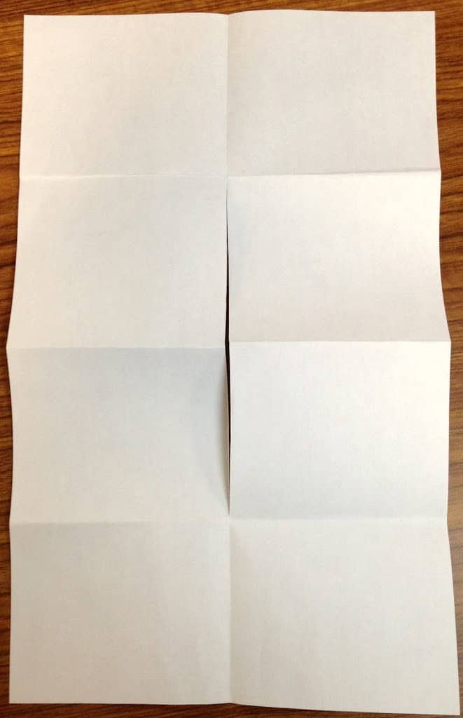 Make a Small Booklet Out of a Piece of Paper