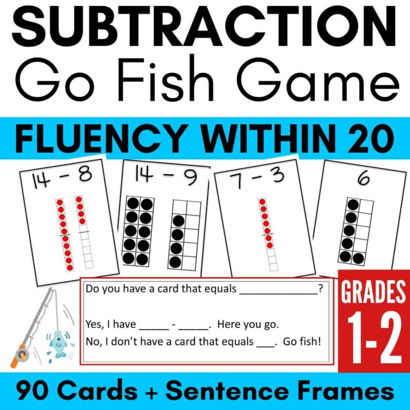 Subtraction Go Fish: A Hands-On Way to Build Fact Fluency