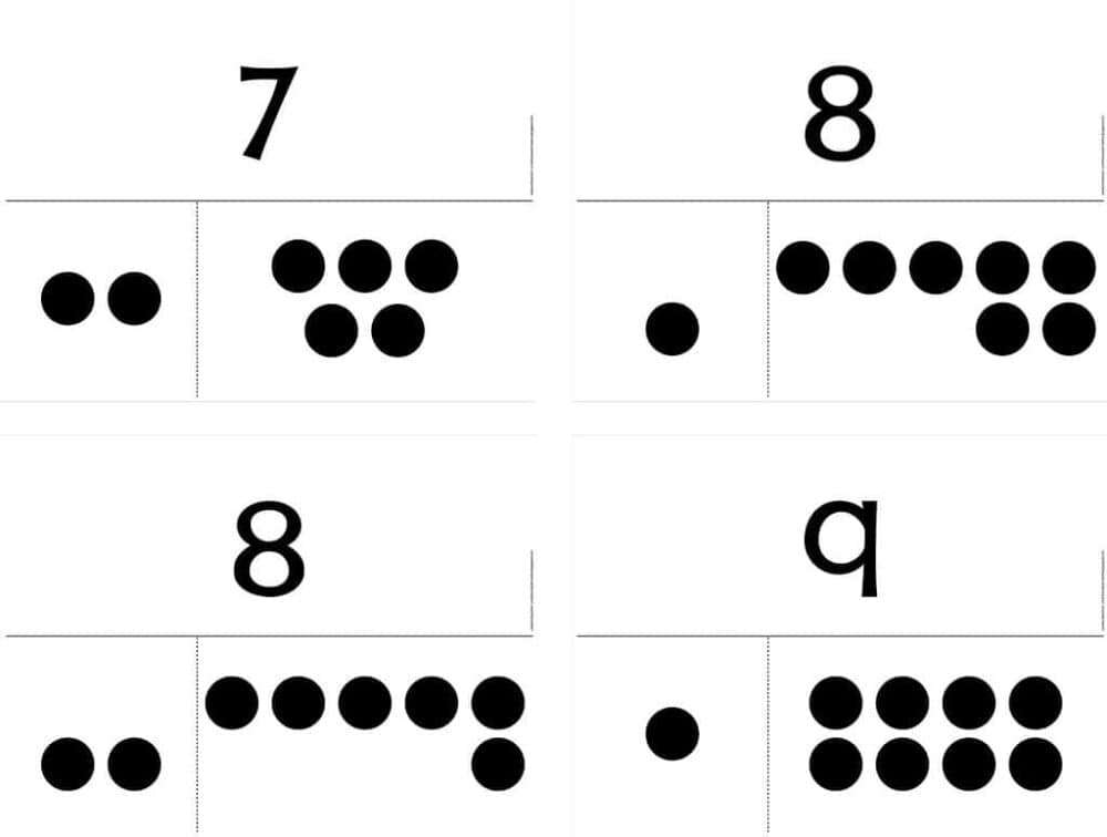 Part-Part-Whole Dot Flash Cards
