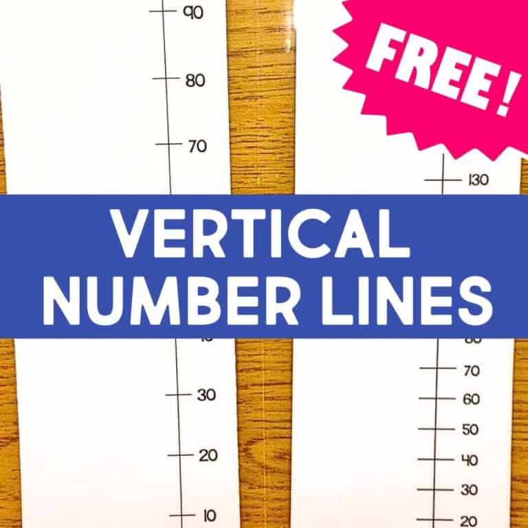 Vertical Number Lines