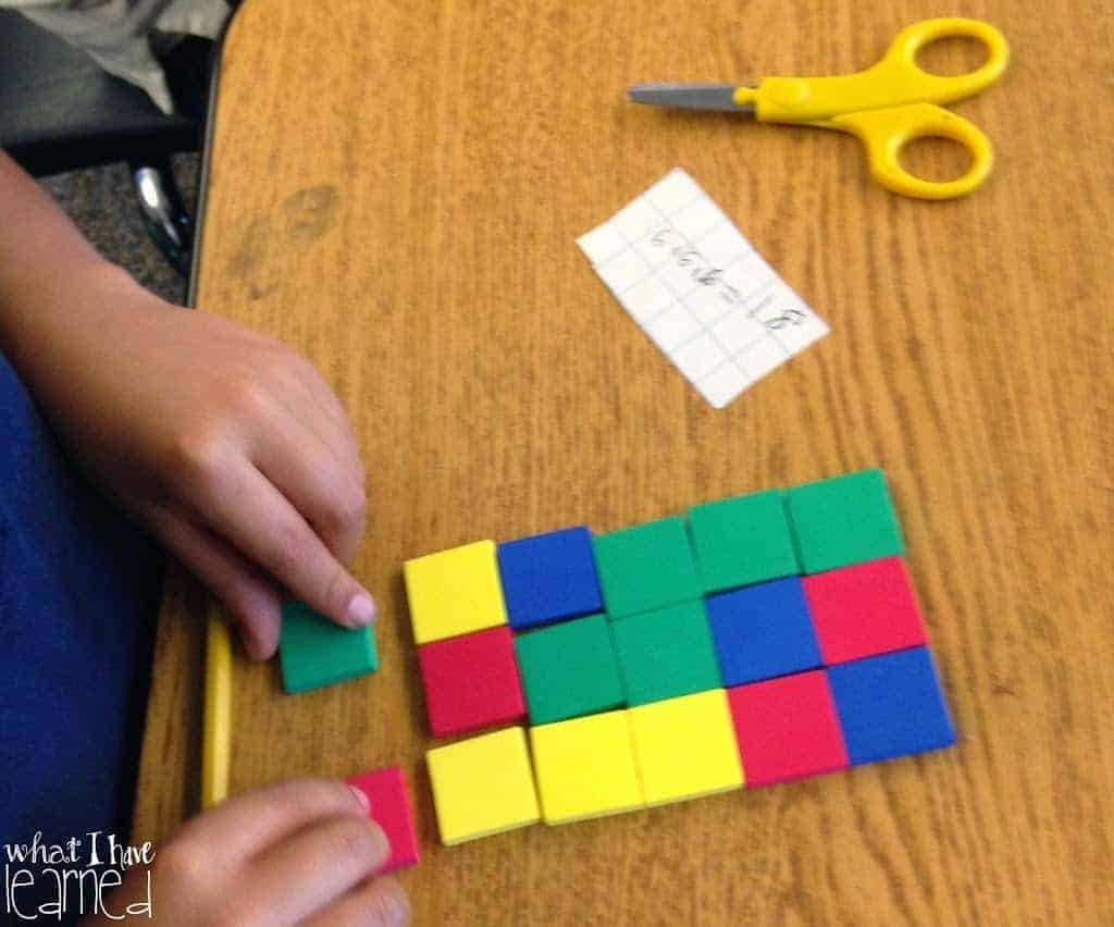Building Arrays and Using an Area Model in Multiplication