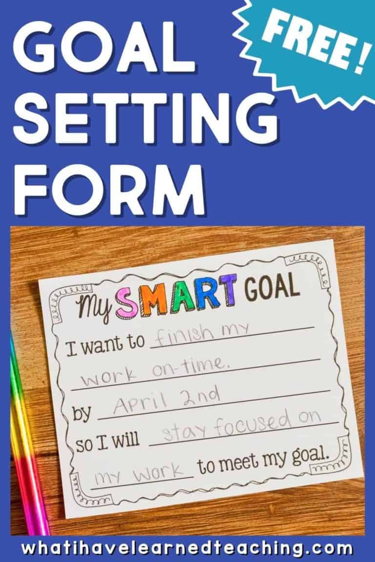 Goal Setting for Elementary Students