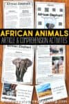 African Animals for Kids Informational Articles