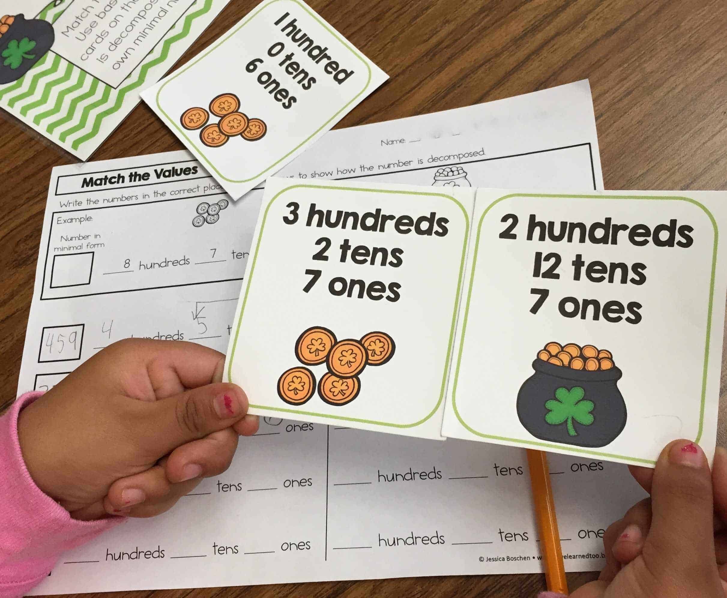 Second Grade March Math Centers