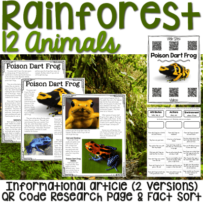 Capybara Informational Article and Comprehension Activities