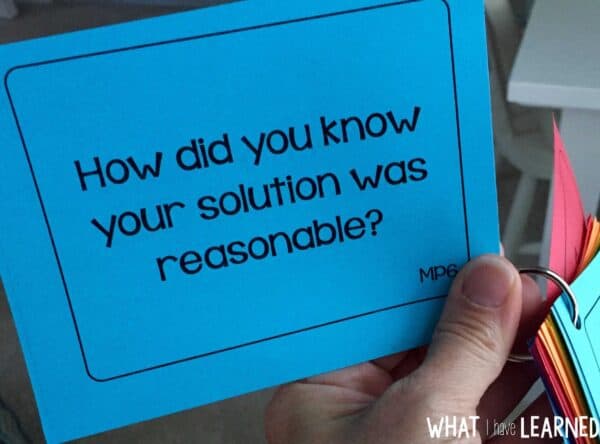 Mathematical Practices Partner and Group Discussion Cards