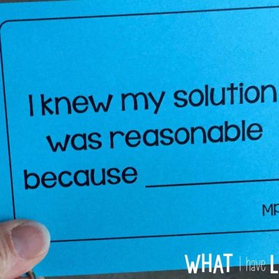 Mathematical Practices Partner and Group Discussion Cards