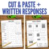 Cut and Paste Math Activities for Second Grade - Operations and ...
