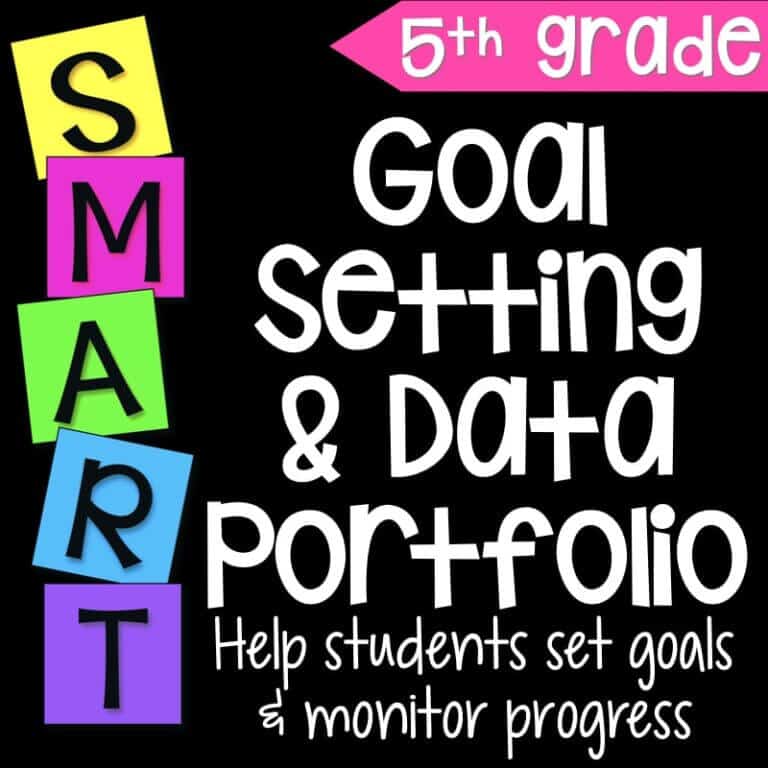 Goal Setting and Data Portfolio for Fifth Grade