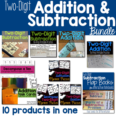 Two-Digit Addition and Subtraction BUNDLE