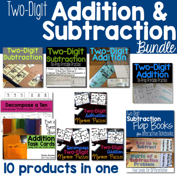 Two-Digit Addition and Subtraction BUNDLE