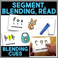 Short Vowel CVC Words Blending Cards