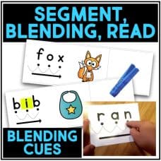 Short Vowel CVC Words Blending Cards
