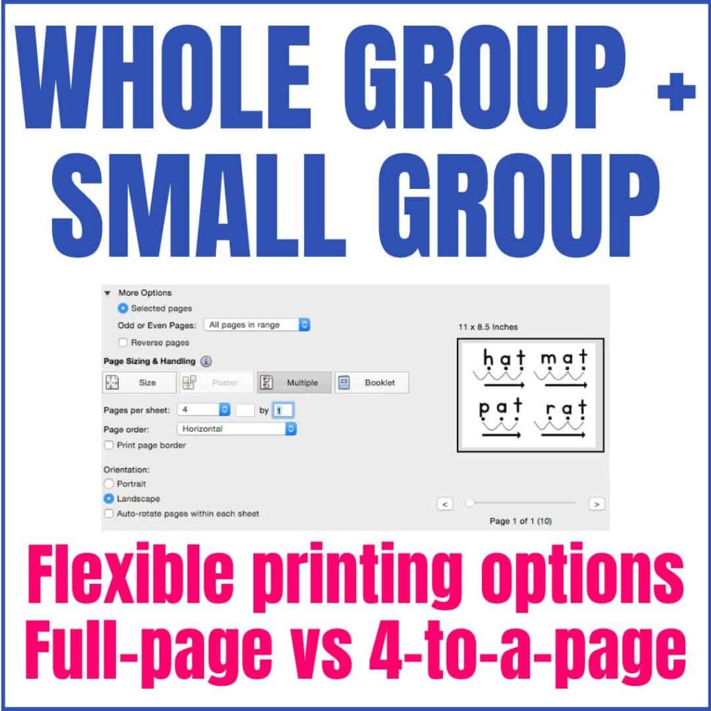 Nonsense CVC Words Blending Cards