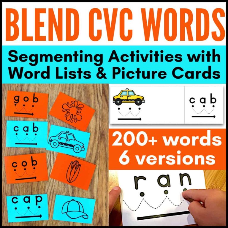 Blending Cards for Early Readers
