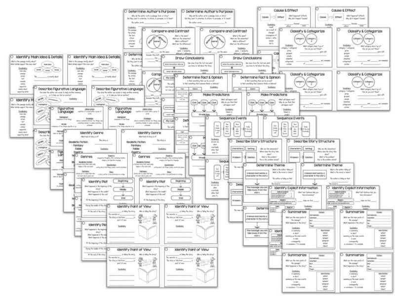 Reading Comprehension Reference Ring - Skills and Strategies