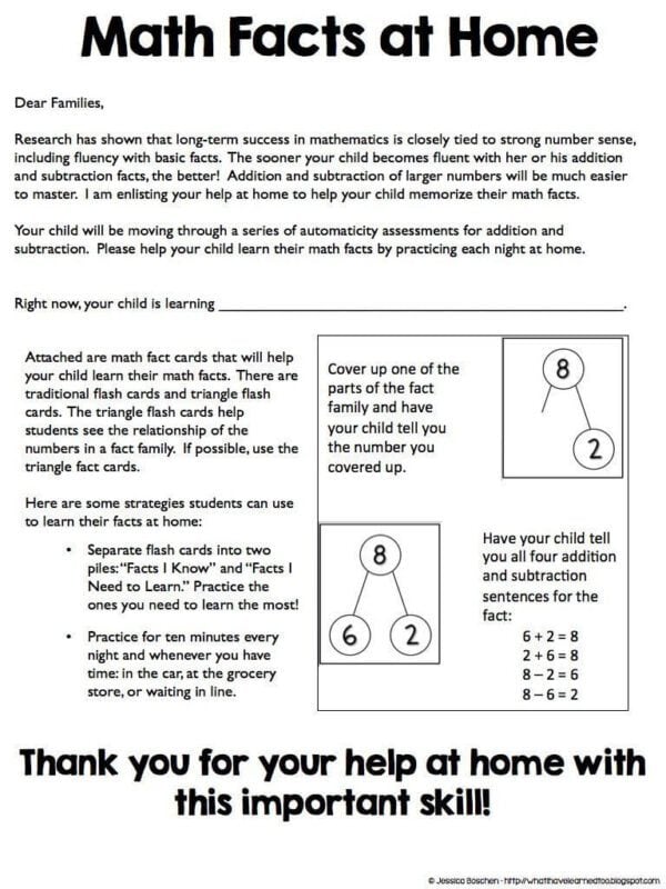 Automaticity Assessments for Addition & Subtraction