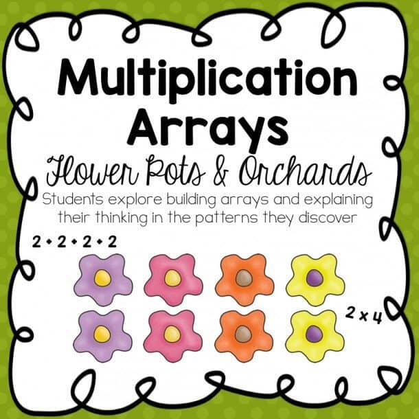 Multiplication Arrays with Flower Pots and Orchards