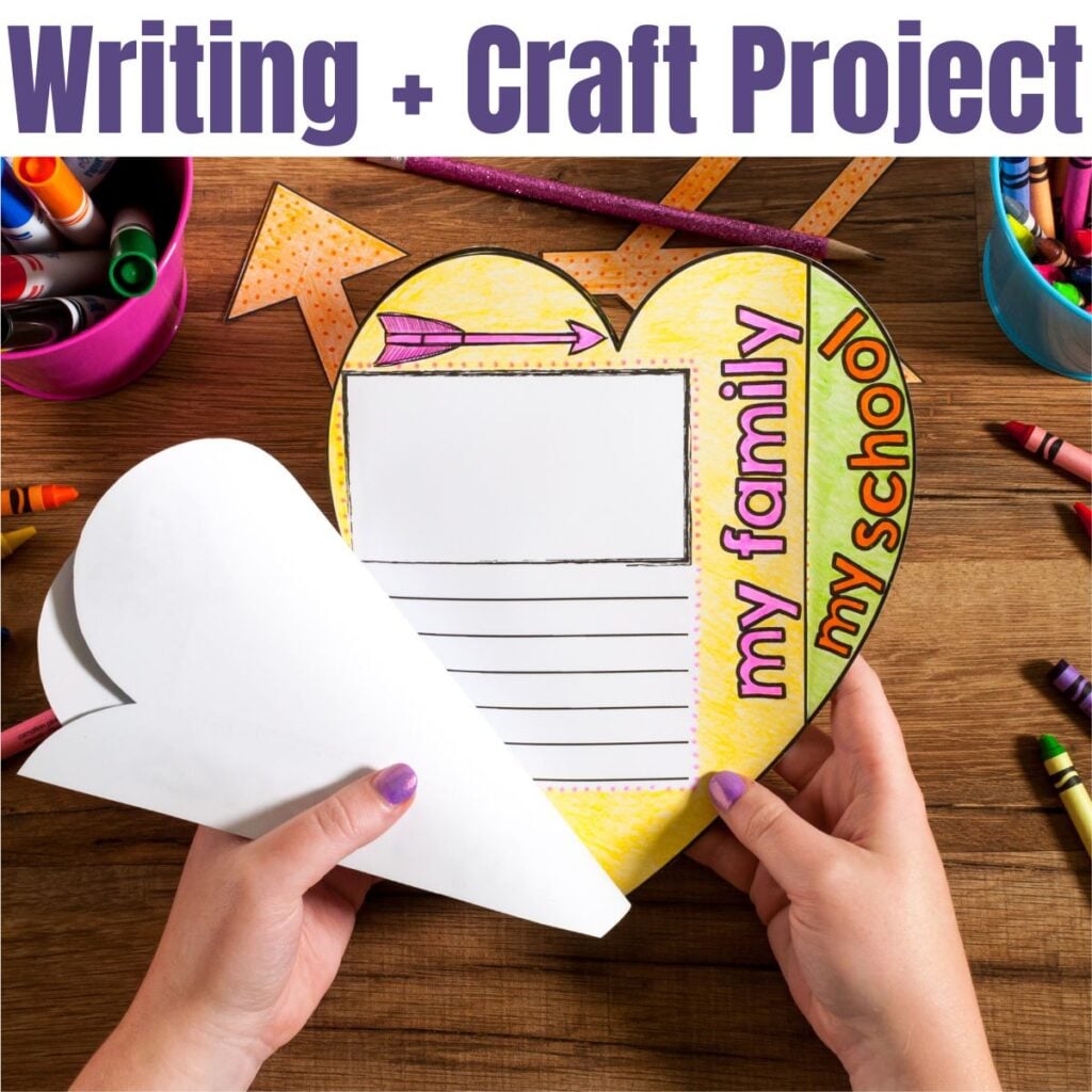 Valentine's Day Flap Book Craft for February