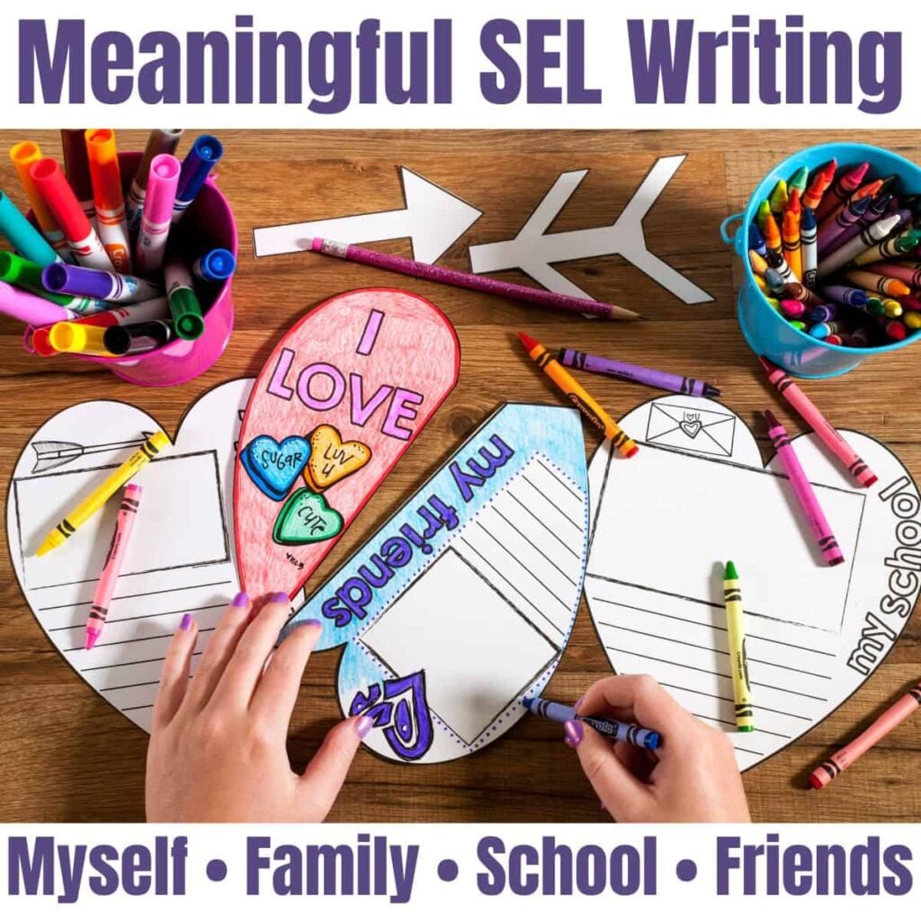 Valentine's Day Flap Book Craft for February