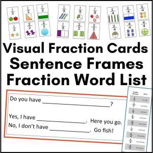 Fraction Go Fish Game for 2nd and 3rd Grade