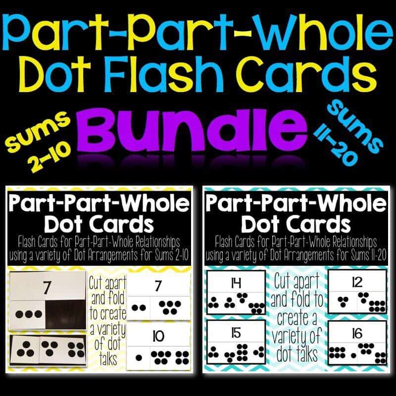 Part-Part-Whole Dot Flash Cards BUNDLE