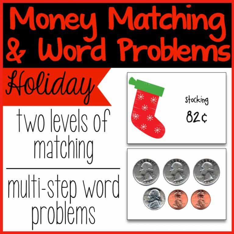 Money Matching and Word Problems BUNDLE