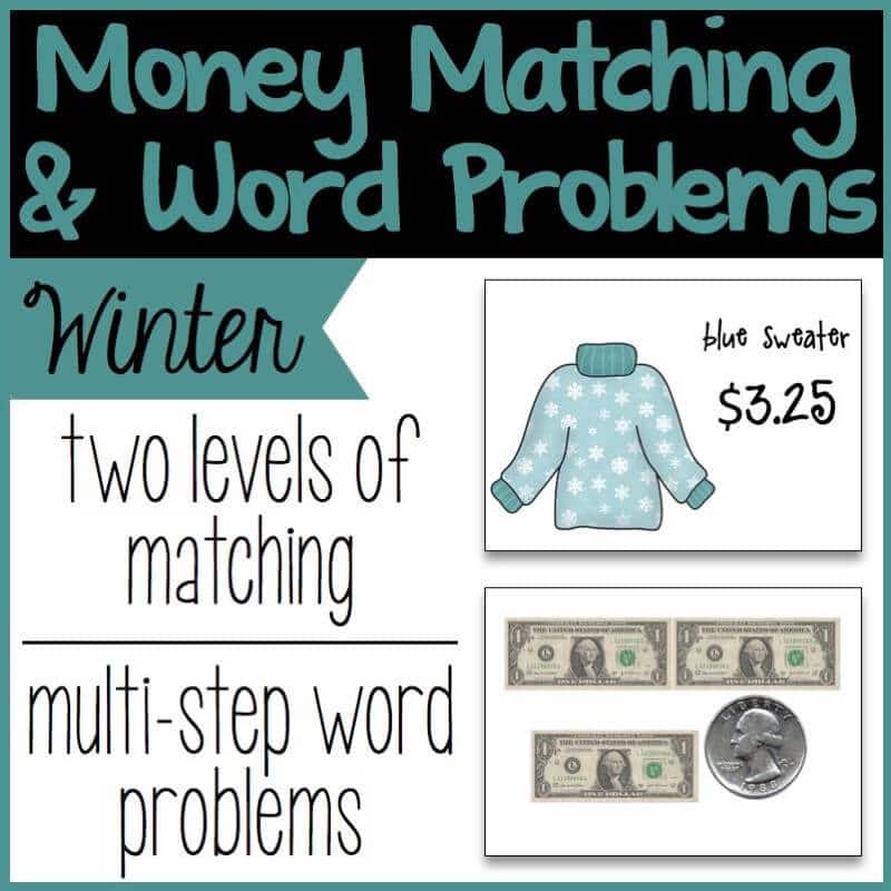 Money Matching and Word Problems BUNDLE