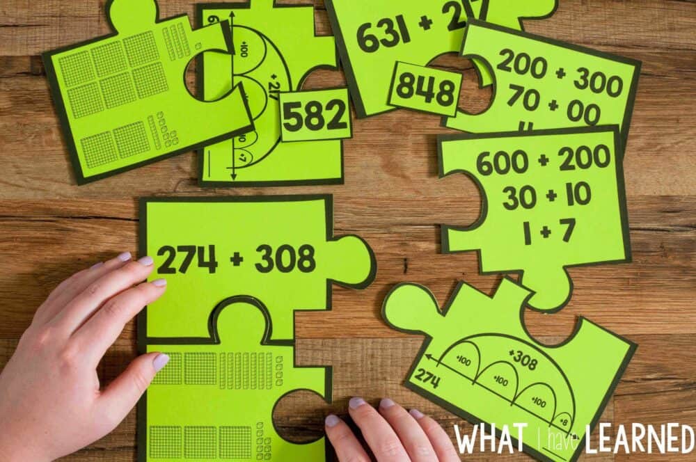 Number Puzzles for Second Grade BUNDLE