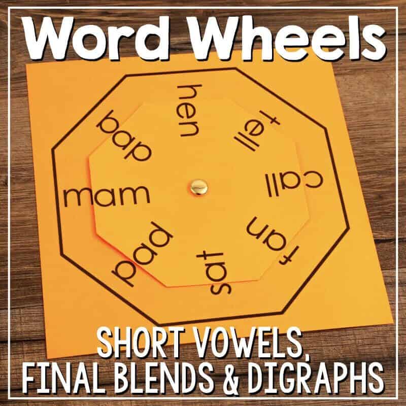 Word Family Wheel and Making Words Wheels - Short Vowels and Final ...