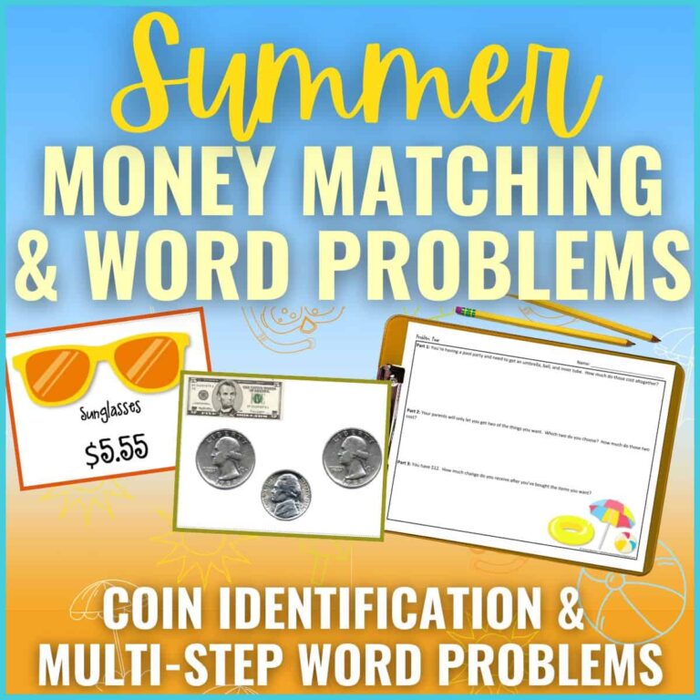 Money Matching and Word Problems BUNDLE