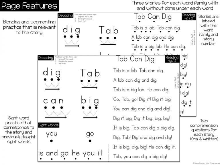 CVC Decodable Phonics Passages | Word Family Reading Fluency ...