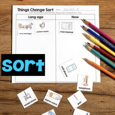 Long Ago & Now - Compare and Contrast Artifacts and Writing