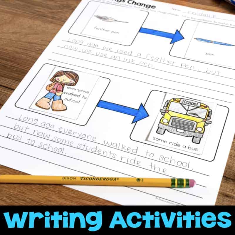 Long Ago & Now - Compare and Contrast Artifacts and Writing