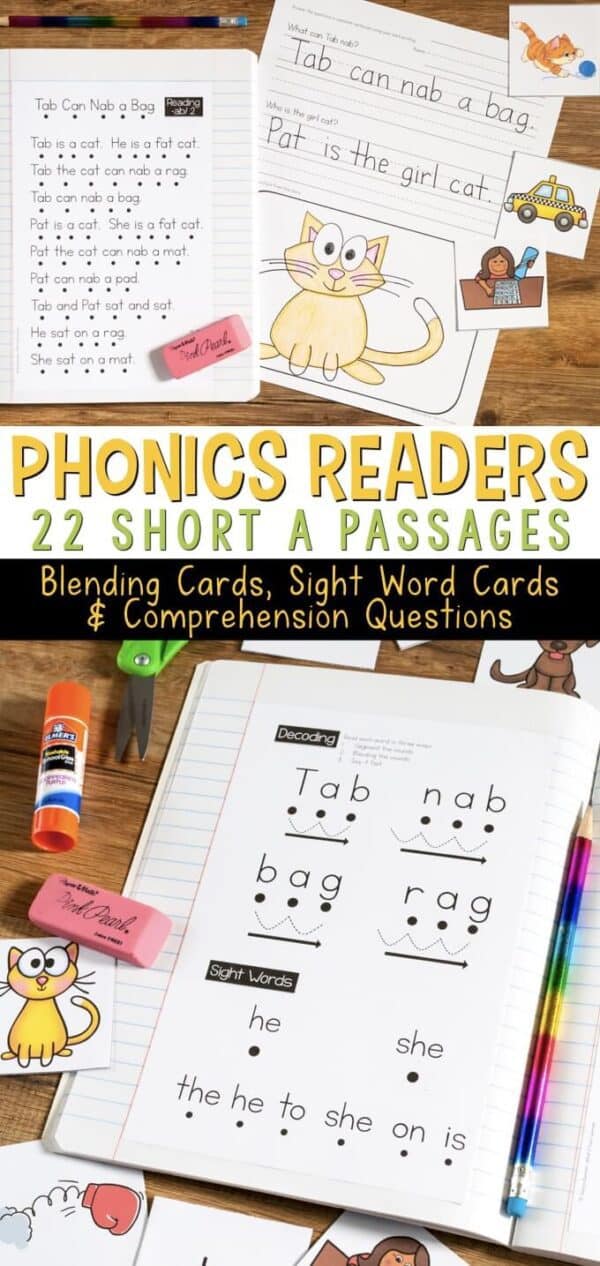 Phonics Passages by CVC Word Family Phonics Readers