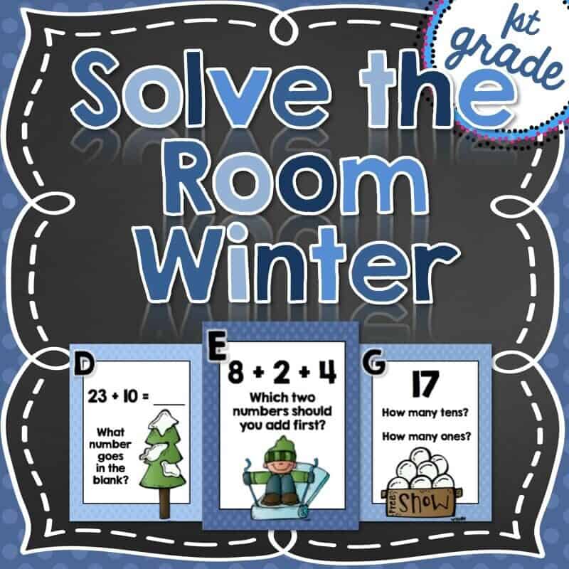 Solve the Room for Winter - First Grade Math