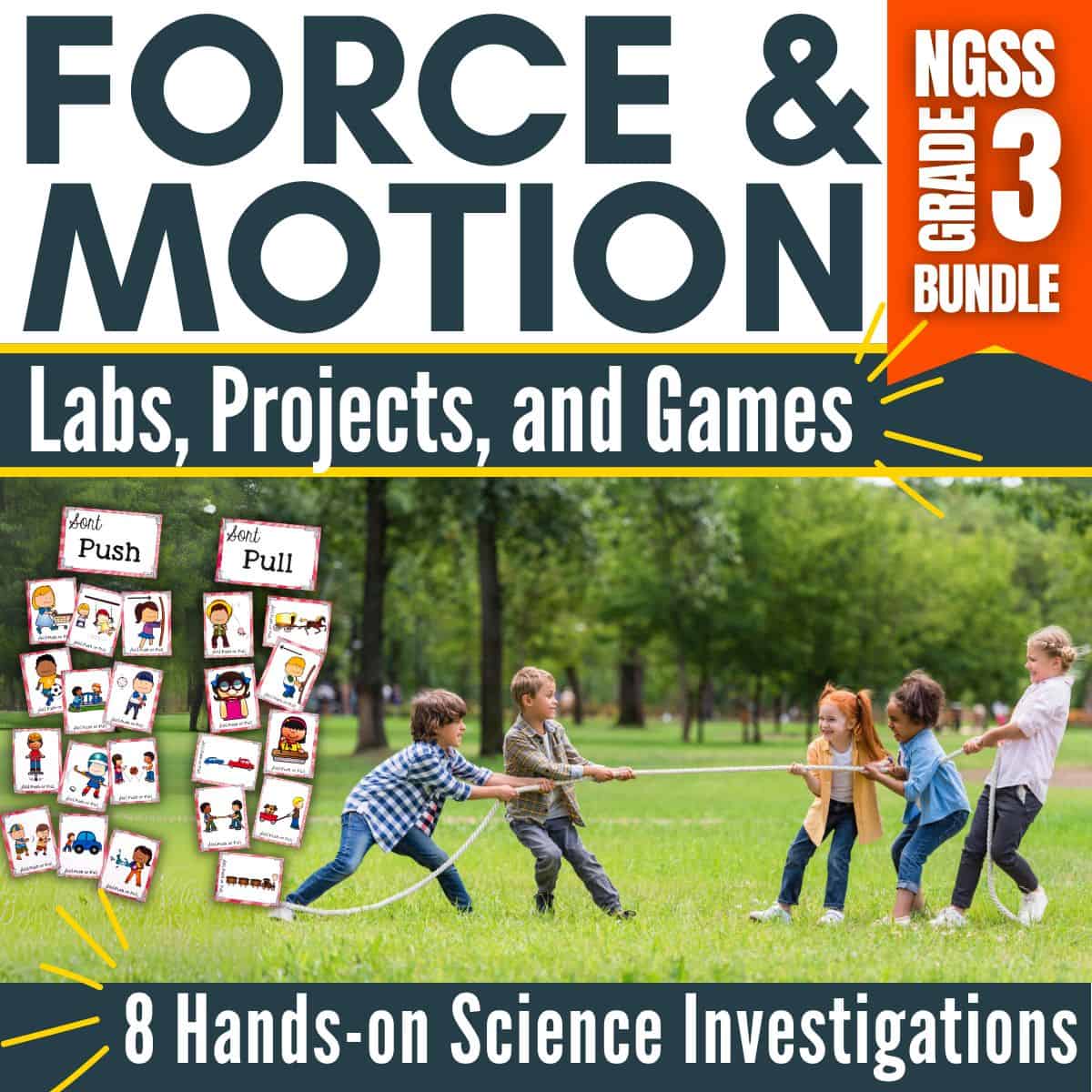 Force and Motion Third Grade Science Stations