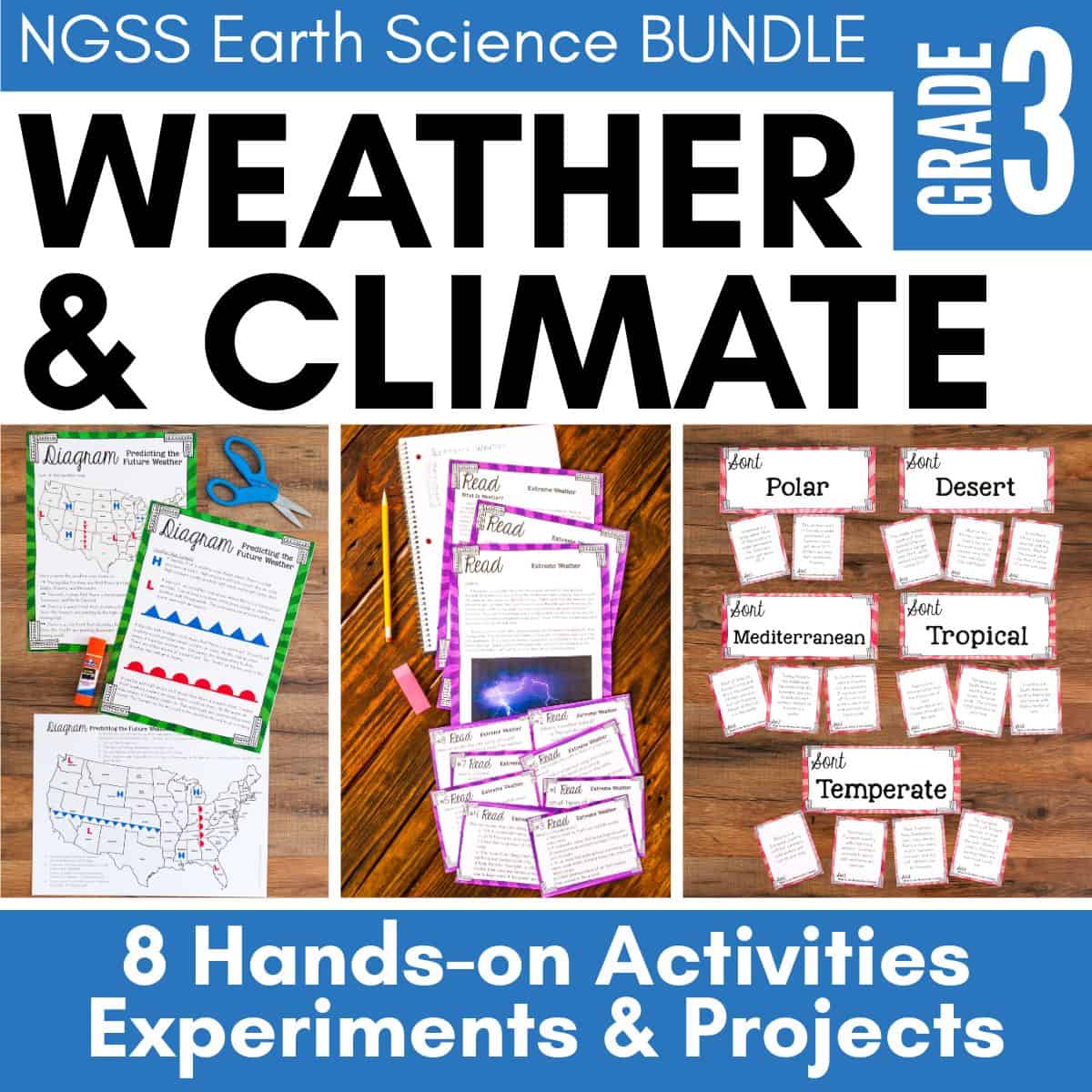 Weather and Climate Third Grade Science Stations