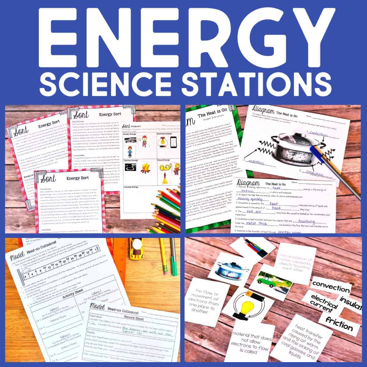 Energy Science Stations for Fourth Grade
