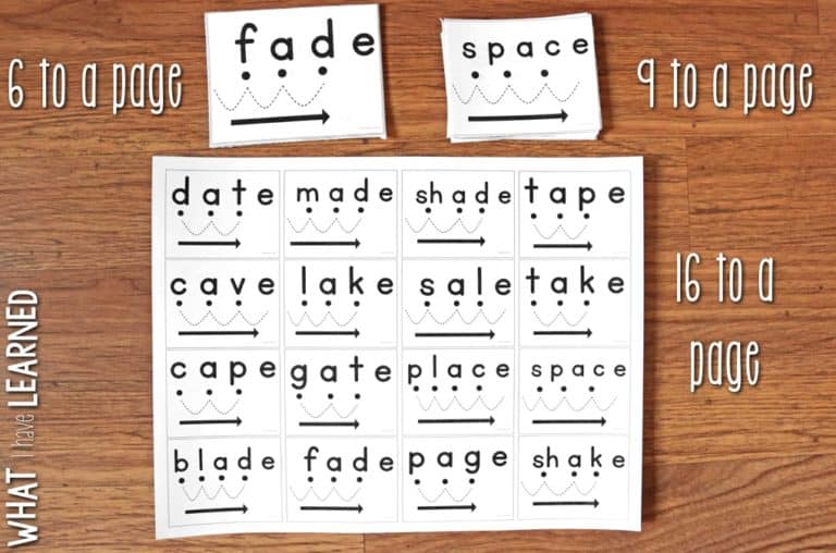 Blending Cards for Early Readers