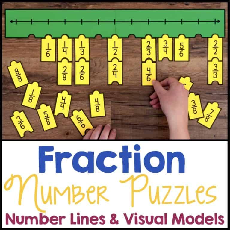 Fraction Number Puzzles Number Puzzles - NF