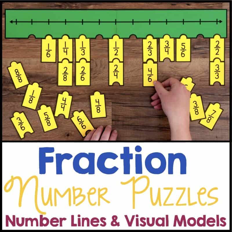 Fraction Number Puzzles Number Puzzles - NF