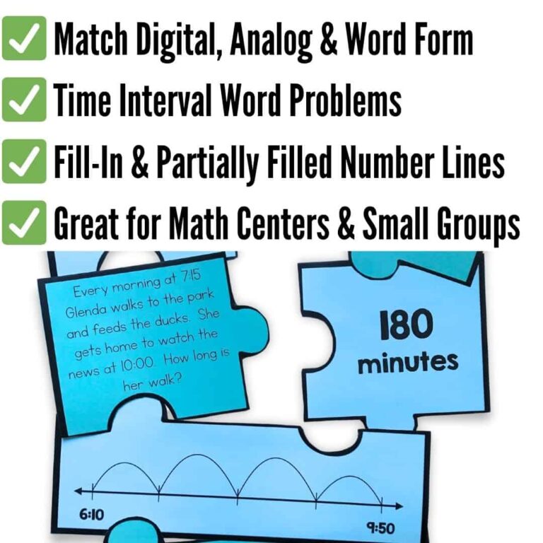 Time to the Nearest Minute &Interval Time Number Puzzles - MD 1