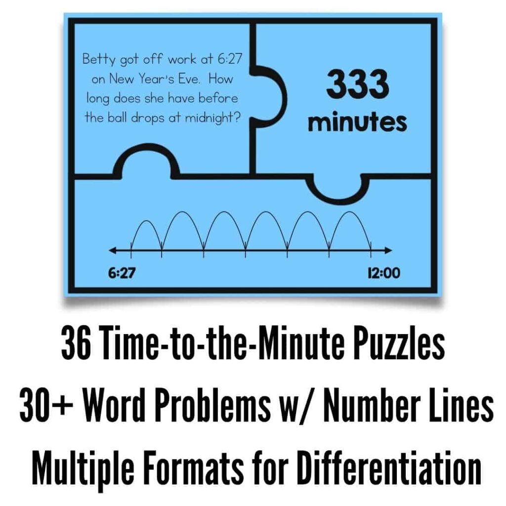 Time to the Nearest Minute &Interval Time Number Puzzles - MD 1