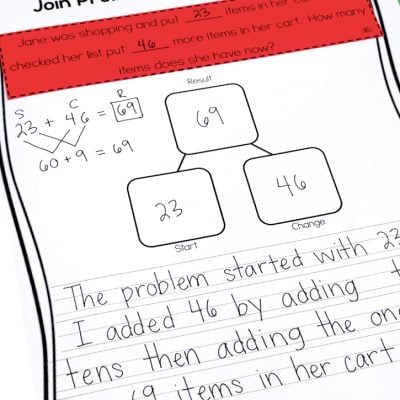 Addition & Subtraction Word Problems by Problem Type