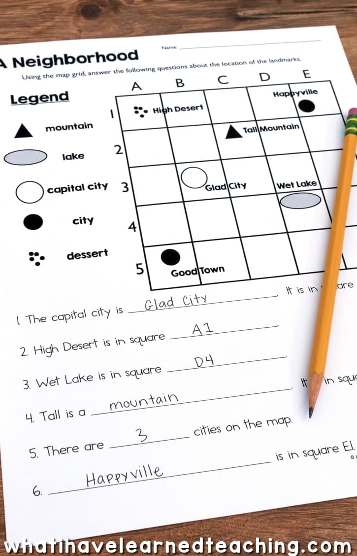 Map Skills & Location Social Studies Unit