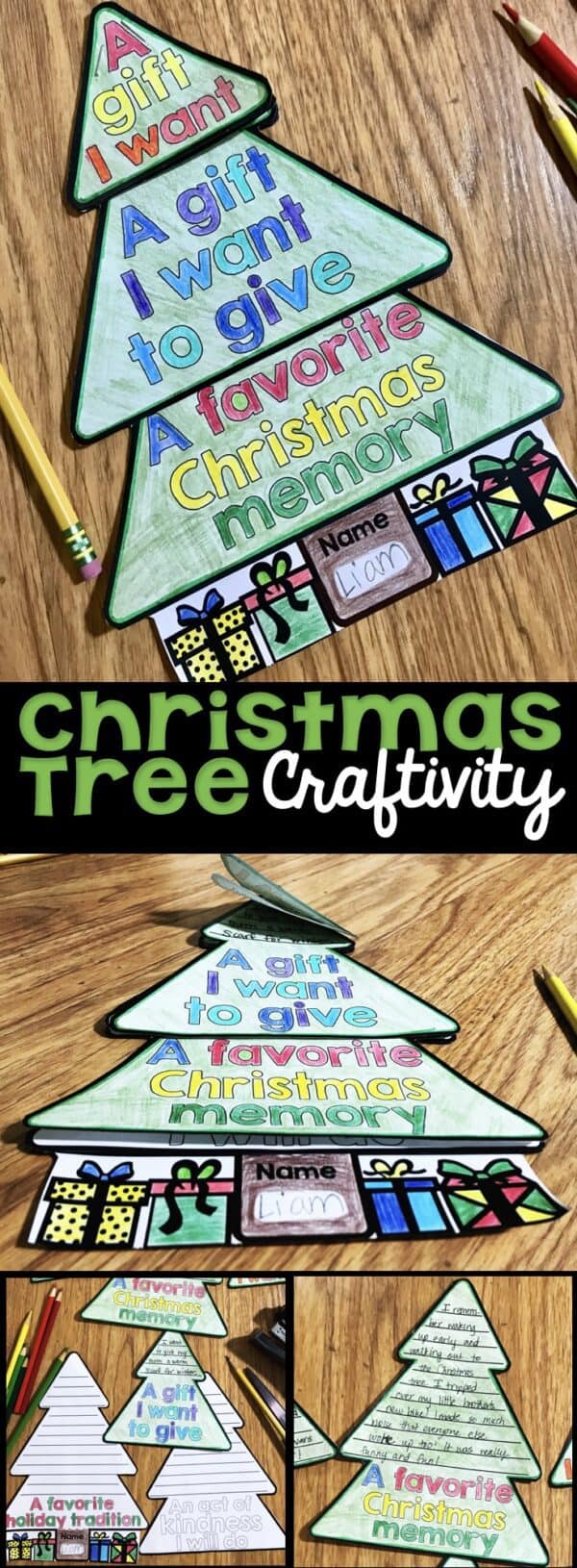 Christmas Craft Flap Book & Writing Activity