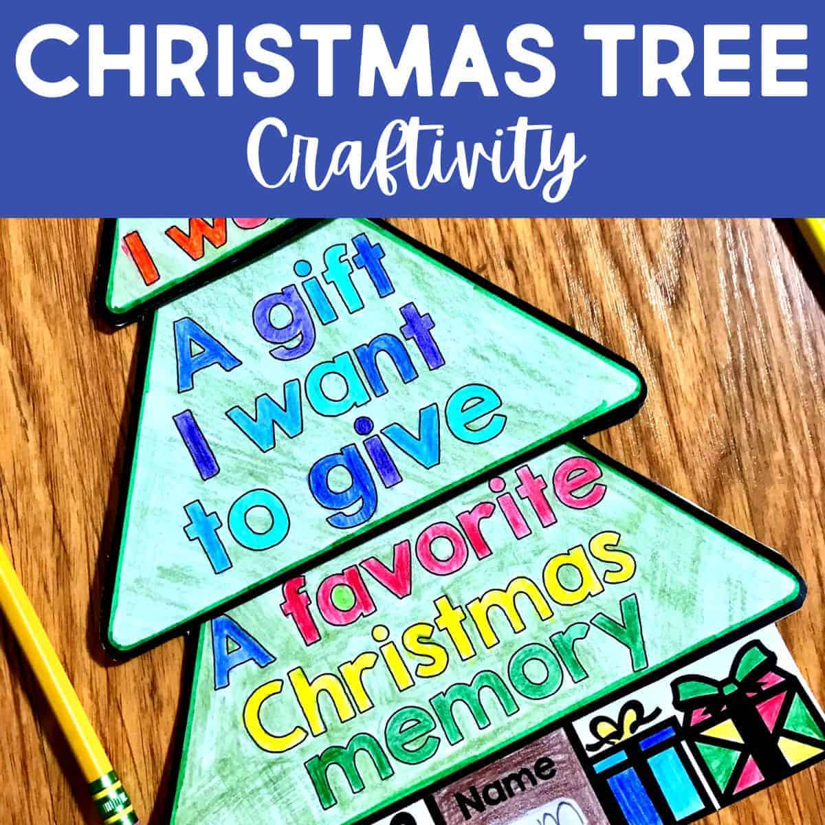Christmas Craft Flap Book & Writing Activity